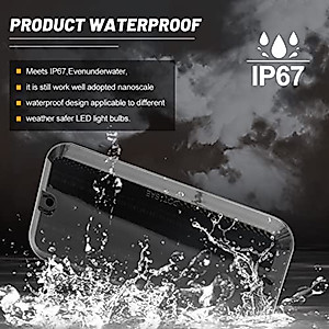 NJSBYL Amber/Red LED Side Marker Lights for G10 G20 G30 G1500 G2500 G3500 Vans Suburban K5 Blazer Jimmy G/P/C/K Series Vans Trucks Motorhomes Front Rear Left Right Markers Signal Lamps 5960596