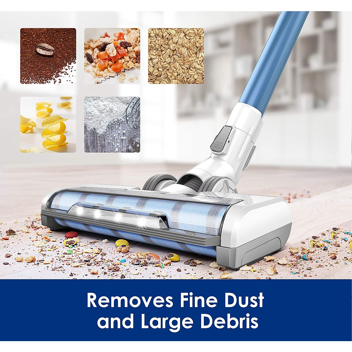 Tineco Full-Size LED Soft Roller Power Brush for A10/A11 Series Cordless Vacuum, Ideal for Indoor Hard Floor & Hard Surface Use