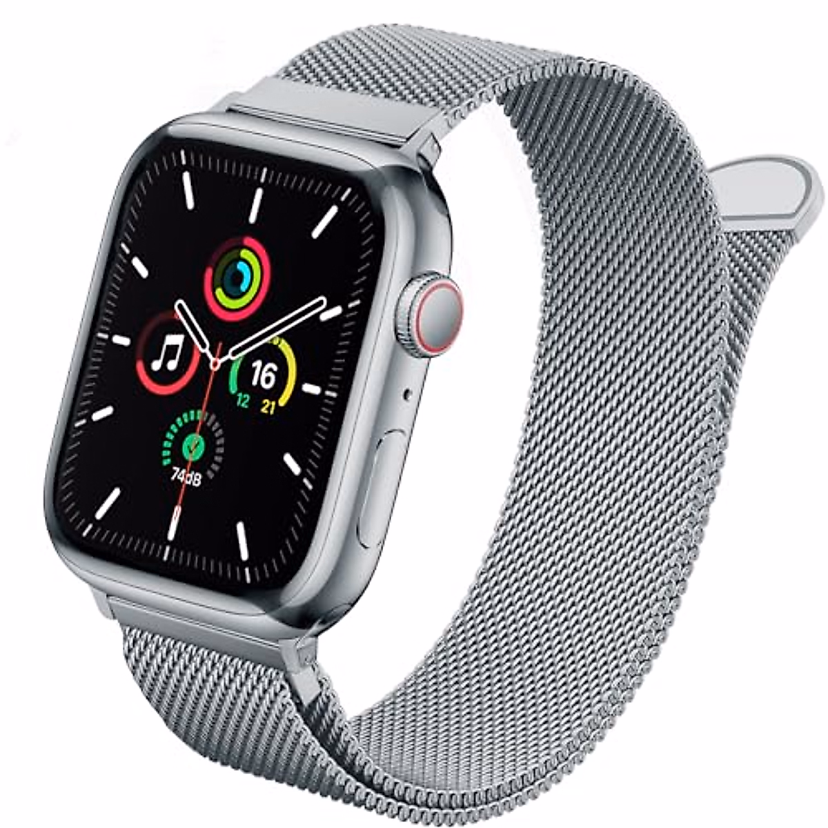 Pippia Milanese Loop with Magnetic Clasp Compatible with Apple Watch Band 38mm 40mm 41mm 42mm 44mm 45mm 49mm, Stainless Steel Mesh Metal Strap for iWatch Series 9 Ultra SE 8 7 6 5 4 3 2 1, Women Men