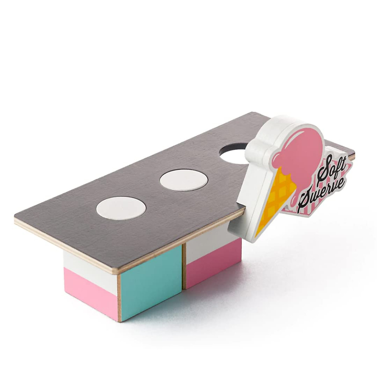 CANDYCAR® Wooden Diecast Collection - Ice Cream Shack, Premium Handcrafted Beech Wood Toy