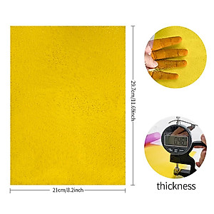 ONEART | Clear A4 Candy Color Jelly Vinyl Sheets, 10 Pcs Solid Transparent Vinyl Fabric for Earrings Bows Crafts