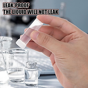 50 Pcs 7 ML Plastic Vials with Caps, Clear Liquid Vials with Screw Caps Lab Sample Vials Tiny Containers with Lids for Small Items Liquid Spice