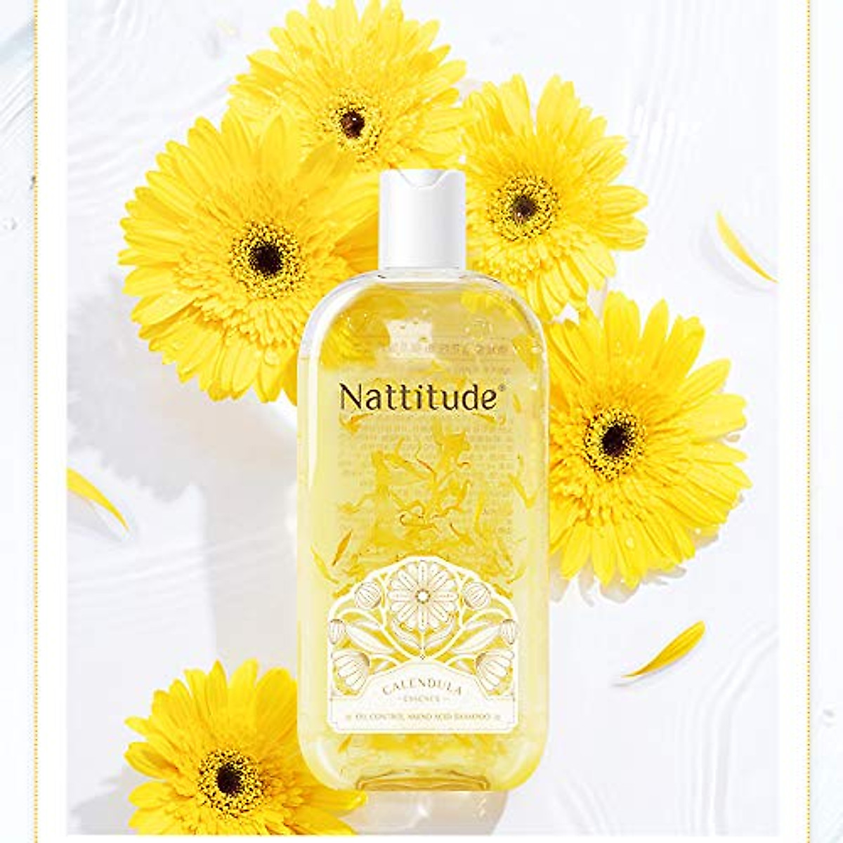 Inspired CL Calendula Essence Oil Control Amino Acid Hair Shampoo, Daily Use Shampoo, Fluffy Deep Cleansing Nourishing Shampoo, 350g.