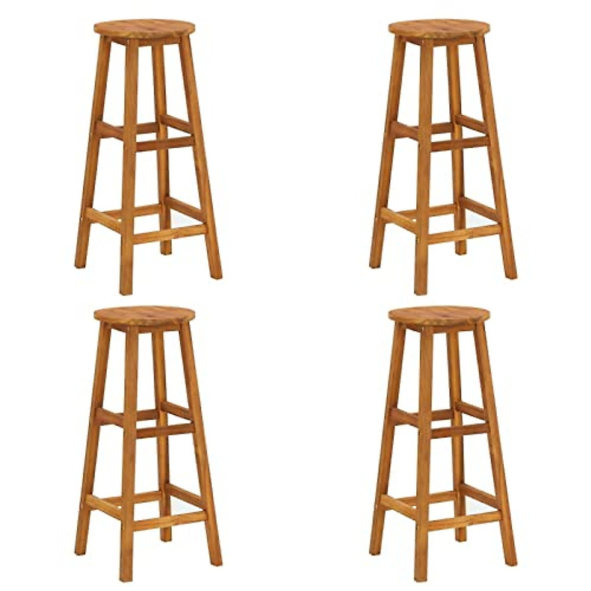 Camerina 5 Piece Patio Dining Set Outdoor Dining Table Set Patio Table and Chairs Set Outdoor Patio Dining Set Solid Wood Acacia 3154389