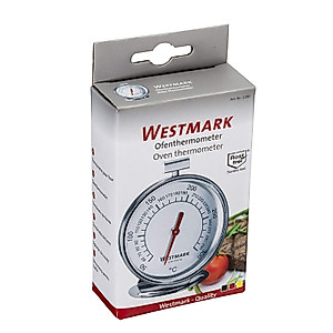 Westmark 12902260 Oven Thermometer, 3.3 x 3 x 1.3 inches, Stainless Steel