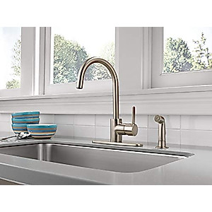 Peerless Precept Single-Handle Kitchen Sink Faucet with Side Sprayer, Stainless P199152LF-SS