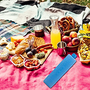 Small Fan, Ice Packs 4Pcs Long Lasting Freezer Blocks Reusable Portable Cooler Freezer Ice Packs Keep Cool for Refrigerator Air Conditioner Fan