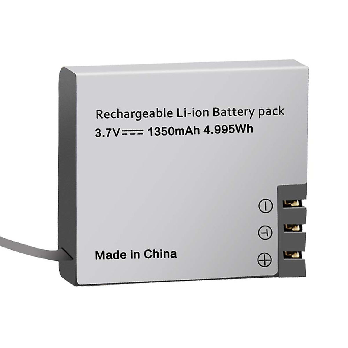 GeeKam 1350mAh Action Camera Rechargeable Batteries (2-Pack) with Dual USB Charger,for AKASO Brave 4/V50X, Dragon Touch, Crosstour CT8500, Campark X30, APEMAN A100/A77, PG900/PG1050 and More