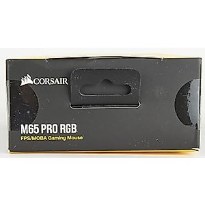 Corsair M65 PRO RGB Optical FPS Gaming Mouse (12000 DPI Optical Sensor, Adjustable Weights, 8 Programmable Buttons, 3-Zone RGB Multi-Colour Backlighting, Xbox One Compatible) - Black