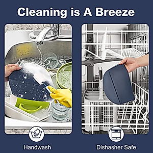 Slow Cooker Liners,blueear 3 in 1 Reusable Silicone Slow Cooker Divider Liner,Slow Cooker Accessories For Most 6 QT Slow Cooker