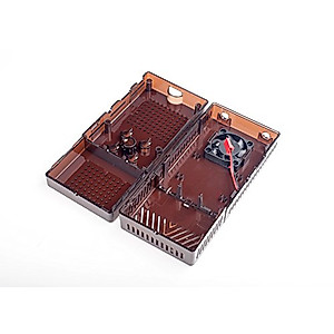 SummitLink Tinted Case with Fan for ADS-B Raspberry Pi Stratux DIY Kit, Matte Finish Tool Free Assembly (Does not fit AHRS)