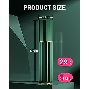 BRARIOS Travel Perfume Atomizer Refillable,Empty Portable Cologne Dispenser,Mini Aftershave Sprayer for Men and Women(Gold 5ML)