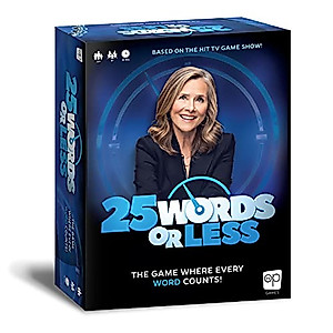 USAOPOLY 25 Words or Less | Fast-Paced Word/Friends & Family Board Game | Based on Popular TV Game Show with Meredith Vieira
