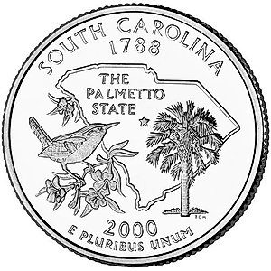 2000 S Clad Proof South Carolina State Quarter Choice Uncirculated US Mint