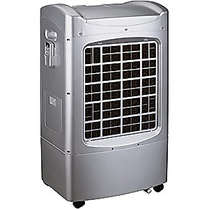 Honeywell CL201AE 470 CFM Indoor Evaporative Air Cooler (Swamp Cooler) with Remote Control in Silver