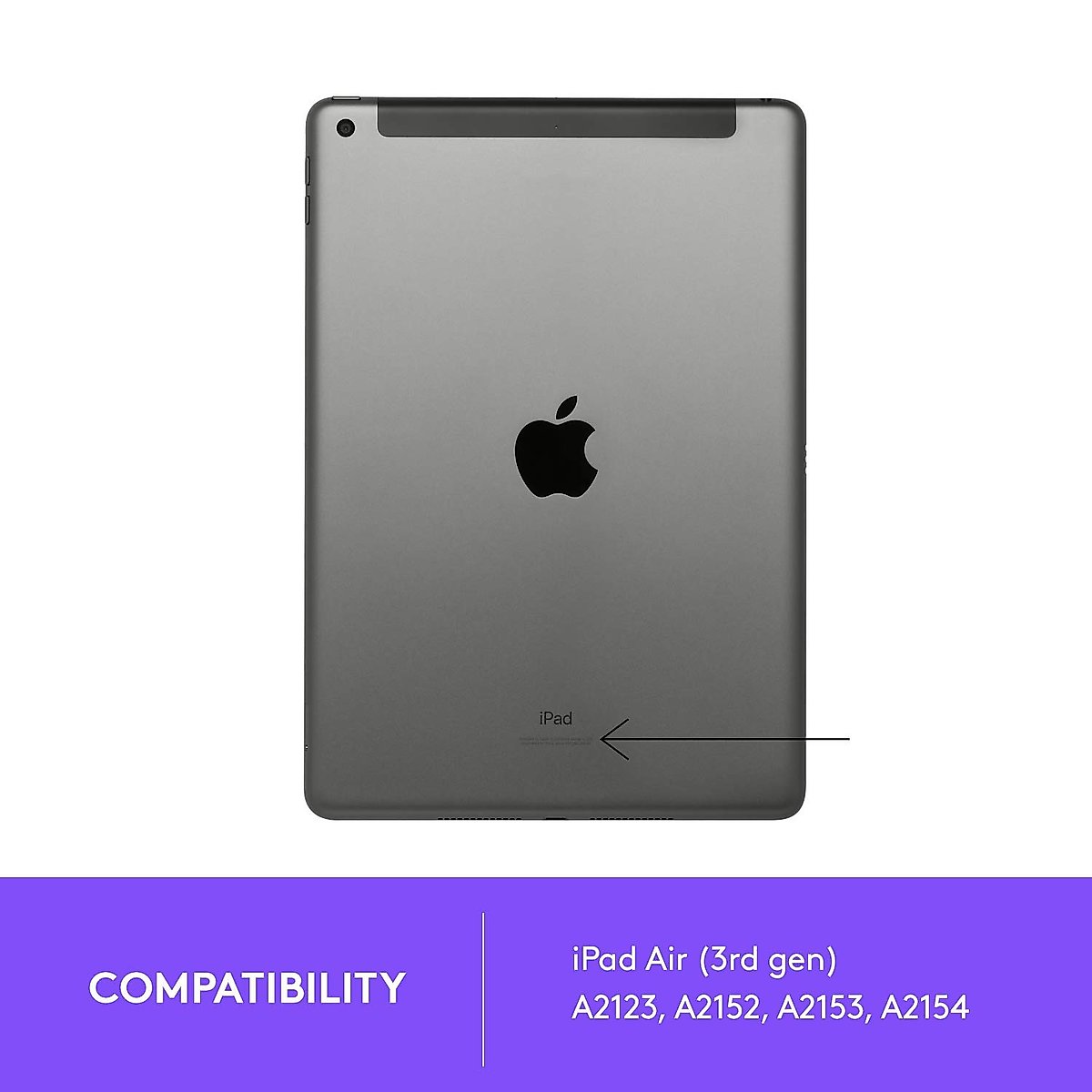 Logitech iPad Air (3rd generation) Keyboard Case | Slim Folio with integrated wireless keyboard (Graphite)