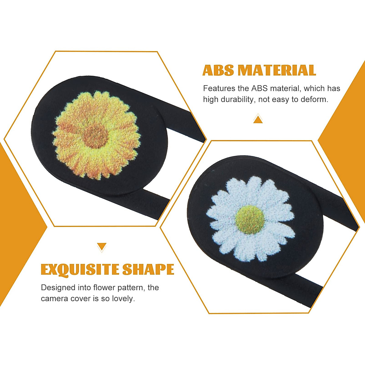 Sosoport 3pcs Camera Privacy Cover Camera Privacy Slider Web Camera Cover Camera for Computer Webcam Privacy Lens Protectors Webcam Slider Camera Shield Cover Abs Protective Case Flat