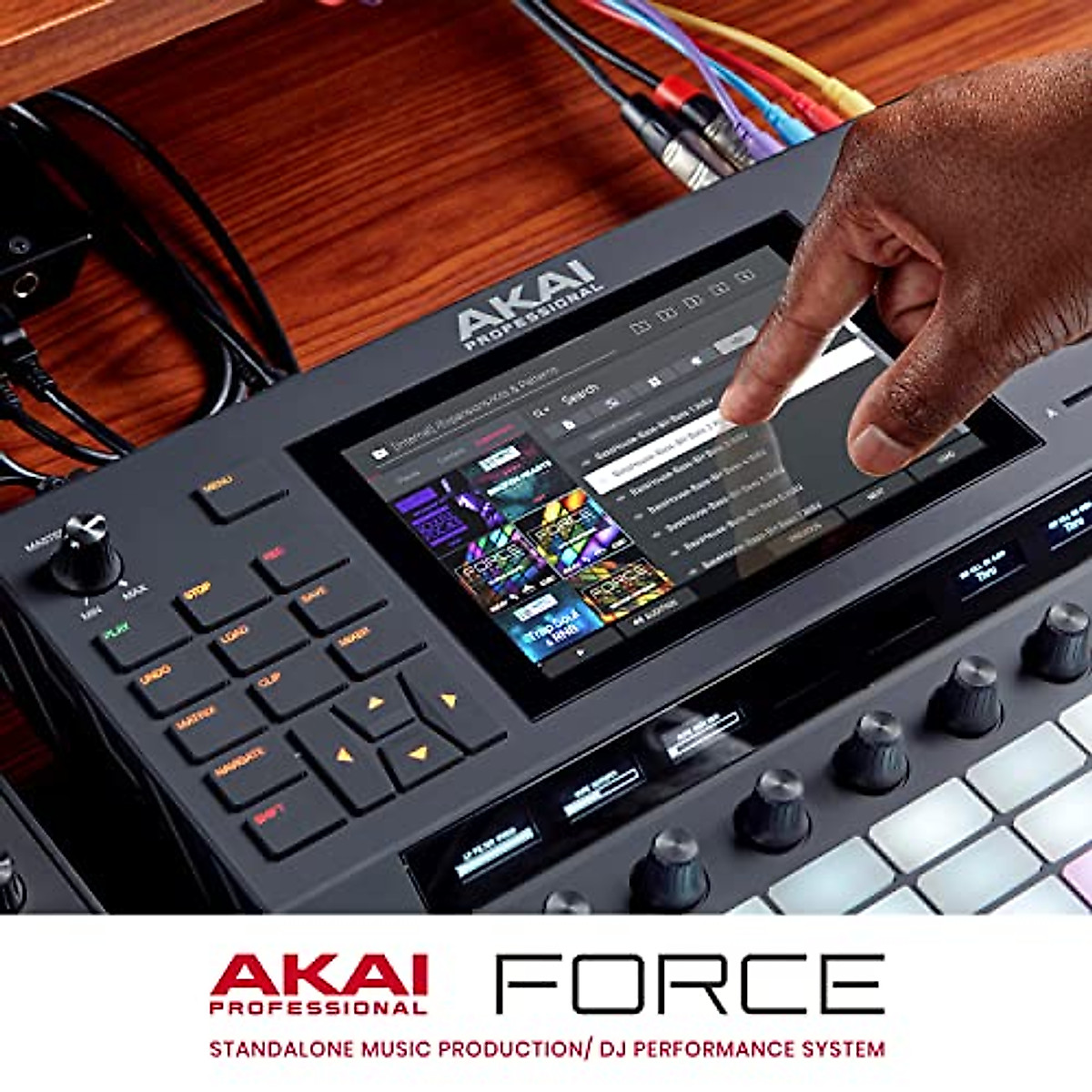AKAI Professional FORCE – Standalone Music Production, MIDI Sequencer and DJ System with Synth Engines, MPC Sampling and Ableton Style Clip Launching