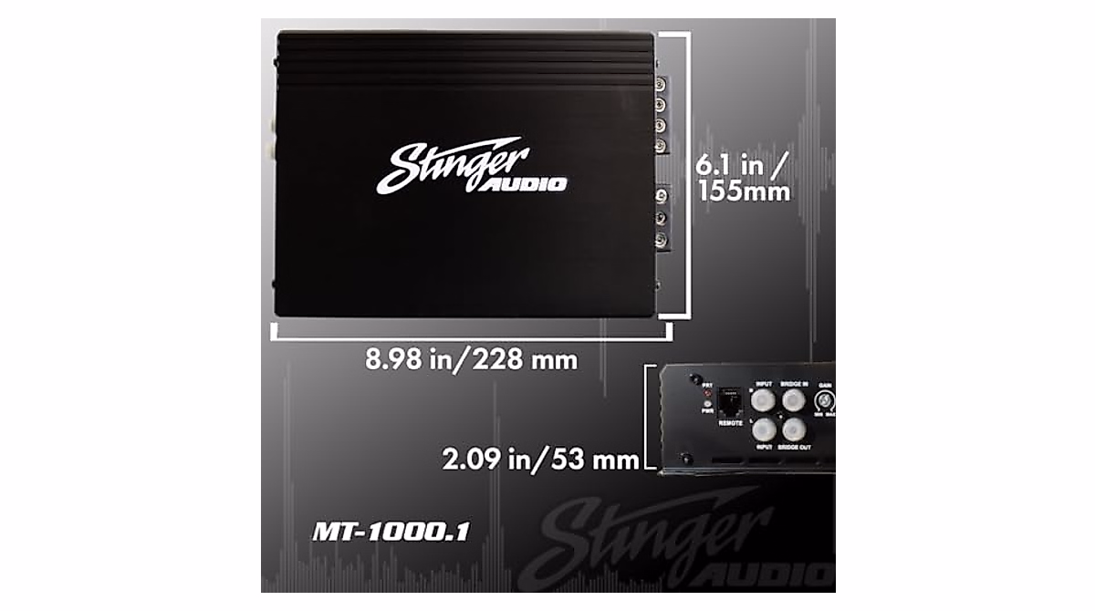 STINGER MT10001 Monoblock Amplifier - 1000 Watts RMS