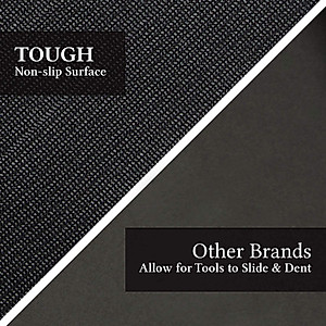 B&C Home Goods Tool Box Liner - Drawer Liner w/ Black Anti Slip Toolbox Matting - Box Liners to Protect Your Tools - Easily Adjustable to Fit Any Size