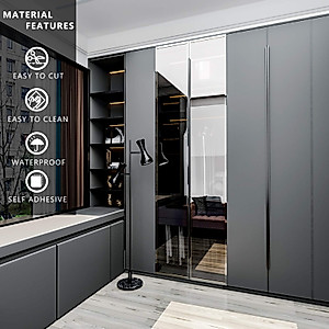 VEELIKE 15.7''x354'' Thick Grey Wallpaper Peel and Stick for Bedroom Bathroom Kitchen Self Adhesive Grey Contact Paper for Cabinets Walls Countertops Waterproof Removable Wallpaper for Living Room