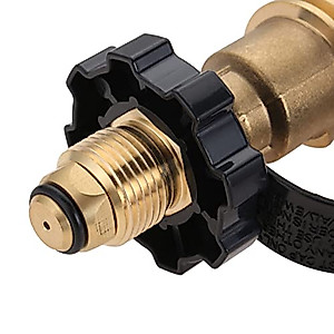 Mtsooning Propane Refill Adapter, 1Lb POL to QCC1 / Type1 Gas Bottle Cylinder Hose Regulator Valve Propane Tank Connector