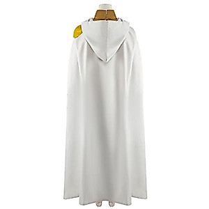 RocailleCos The Owl House Hunter Cosplay Costume Golden Guard Costume with Cloak Outfit for Men (S, gold)