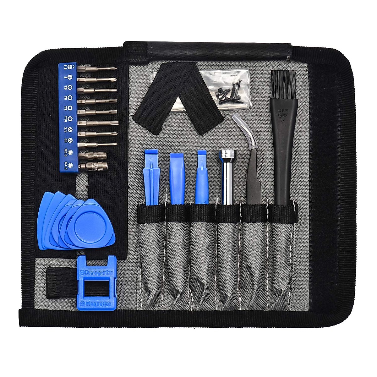 Showpin Game Repair screwdriver Kit: 23N1 MIni screwdriver set with Xbox Y00 T6 T8 T9 T10 Bit for Video Game Console controller for Nintendo Switch JoyCon PS4 PS5 Xbox