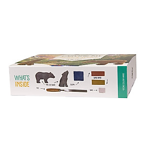 STUDIOSTONE CREATIVE DIY Arts & Crafts Carving Kit Kids Adults Bear & Wolf Sculpture Soapstone