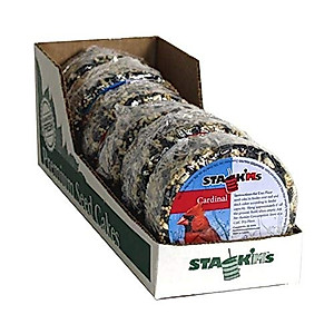 Heath Outdoor Products SC-53 6.5-Ounce Cardinal Stack'Ms Seed Cake, 6-Pack