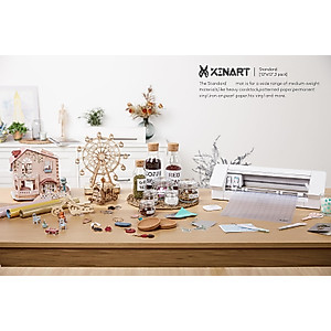 XINART StandardGrip Cutting Mat for Silhouette Cameo 4/3/2/1(3 Mats,12x12 inch) Standard Grip Adhesive Sticky Accessories Craft Vinyl Replacement Cut Mats for Silhouette Cameo