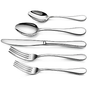 Artaste 56389 Rain 18/10 Stainless Steel Flatware 20-Piece Set, Service for 4