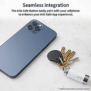 Arlo Safe Family Bundle - 1-Year Safe Family Plan & 2 Safe Button Accessories - Safety Keychain for Women, Elderly Assistance Products, College Essentials, Tracking Device for Kids, Personal Safety