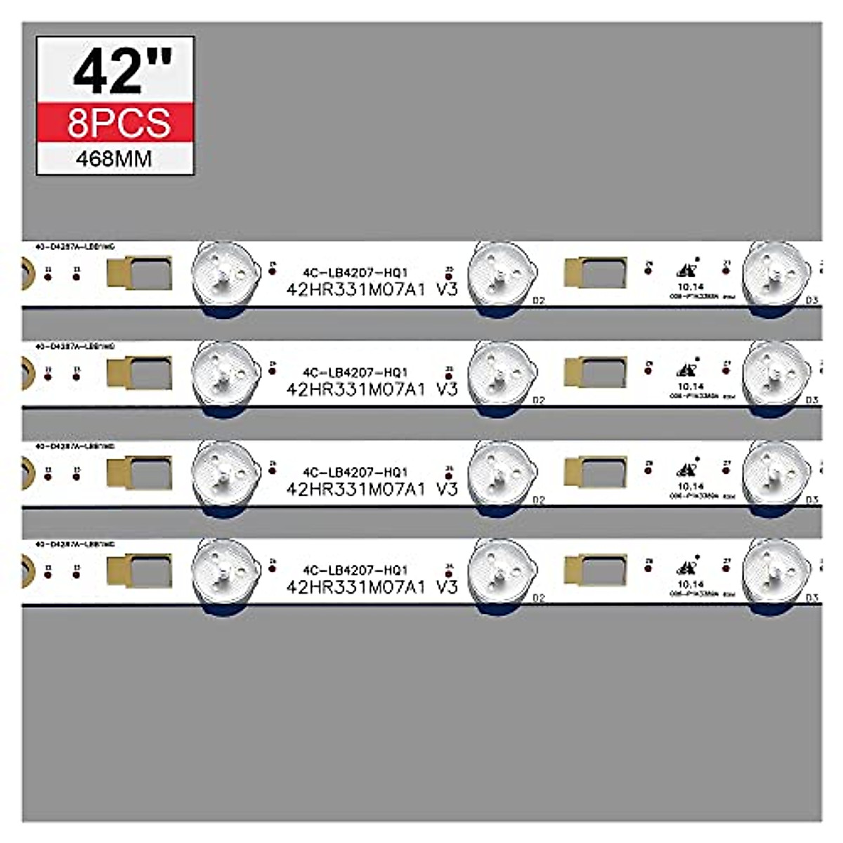 CEVIZ L42F1600E 40-D4287A-LBA2 Fit for LIG 42HR331M07A1 4C-LB4207-YH6/HQ1 466MM 3V 42 Inch Use Aluminium LCD TV Backlight Bar