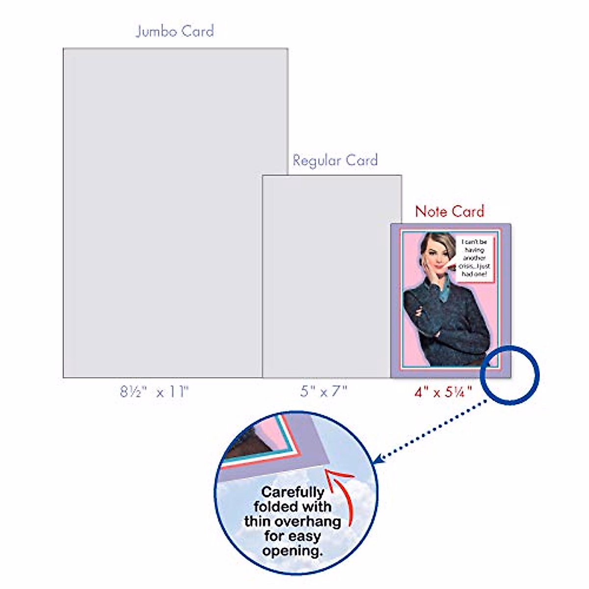 The Best Card Company - 20 Note Cards Blank Assortment (4 x 5.12 Inch) (10 Designs, 2 Each) - Hot Mess AM6622OCB-B2x10