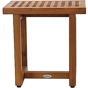AquaTeak The Original 18" Grate Teak Shower Bench & AquaTeak Premium Teak Oil