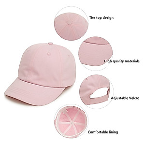 Sun Hat for Baby Boy and Baby Girl,Boys Girls Caps, Baby Baseball Caps Cotton Infant Toddler Kids Hat (8-24 Months, 2pcs Whie & Light- Pink)