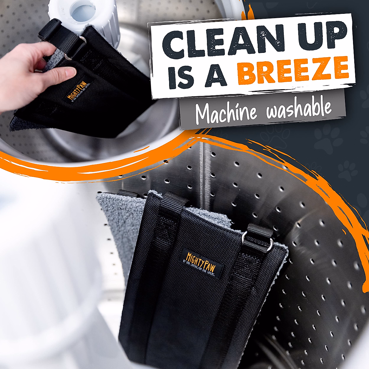 Mighty Paw Dog Lift Harness - 0-20 lbs Dog Hip and Hind Leg Support Sling - Comfortable Assistance for Elderly or Injured Dogs with Hip and ACL Brace - Back Support Harness Carrying Sling - Small