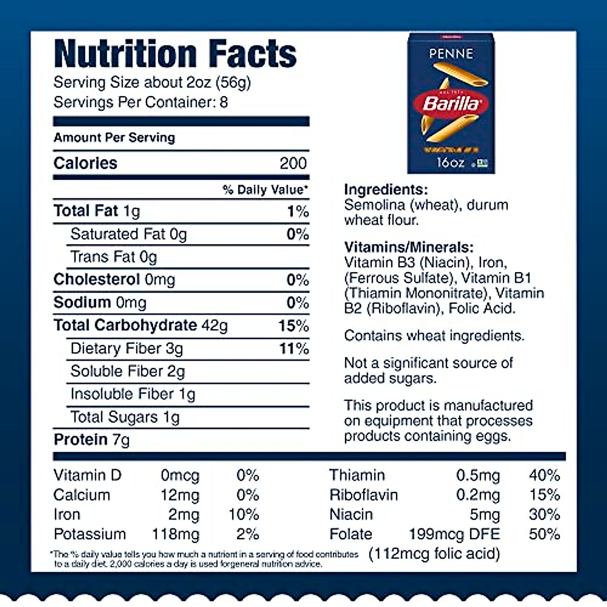 Barilla Penne Pasta, 16 oz. Box (Pack of 12) - Non-GMO Pasta Made with Durum Wheat Semolina - Kosher Certified Pasta