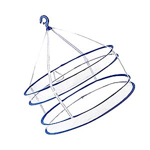 UXZDX Shopping Basket，1pc Mesh Clothes Hanging Dryer Double-Layer Foldable Sweater Drying Basket