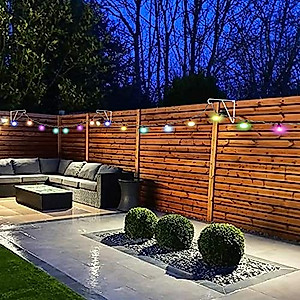 Hlimior 6 Pack Vinyl Fence Hooks - 5 x 10 inches Durable Patio Hangers Powder Coated Steel Fence Hangers for Indoor & Outdoor Hanging Plants, Planters,Bird Feeders, Lights, Basket, Decoration （White）