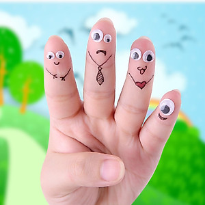 KUUQA 1220 Pieces Self Adhesive Wiggle Googly Eyes (Assorted Sizes)