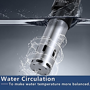 Gudac Sous Vide Precision Cooker, 1100 Watts, Sous Vide Machine Kit, Immersion Circulator, With 6L Water Container and 10pcs Sous Vide Bags