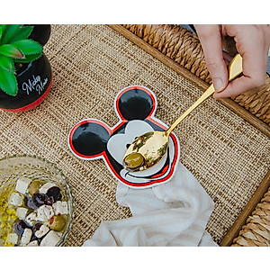 Disney Mickey Mouse Sculpted Ceramic Spoon Rest Holder | Kitchen Organizer For Utensils To Keep Countertop Clean