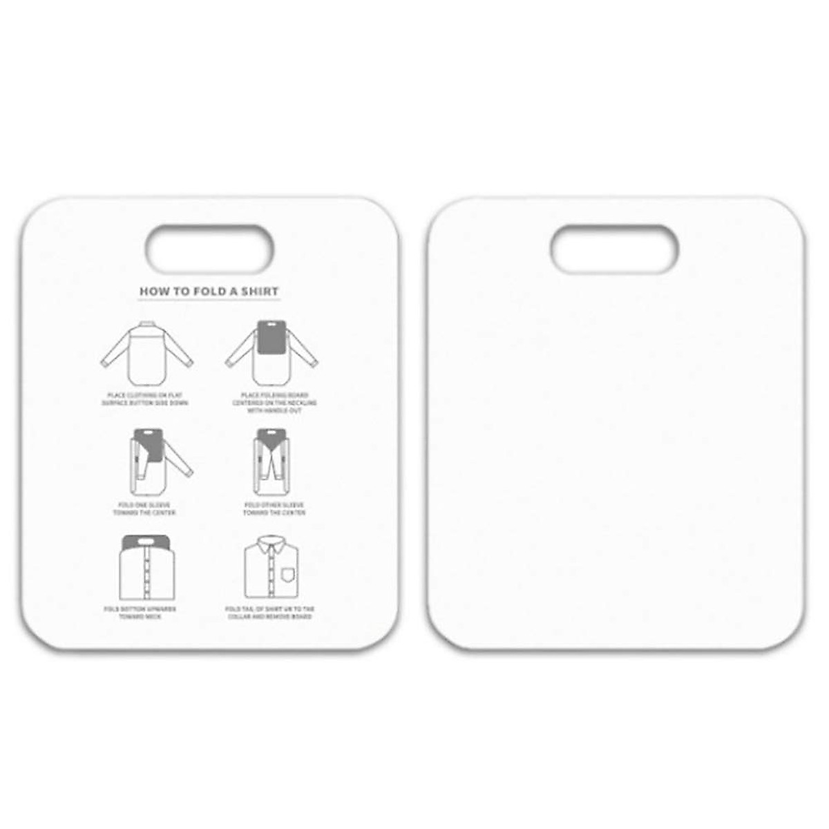 AUNMAS Laundry Fold Board, Clothes Folding Board T Shirts Fast Folder Annular Hole Design for Shirts Sweaters Pants Childrens Clothing (White)