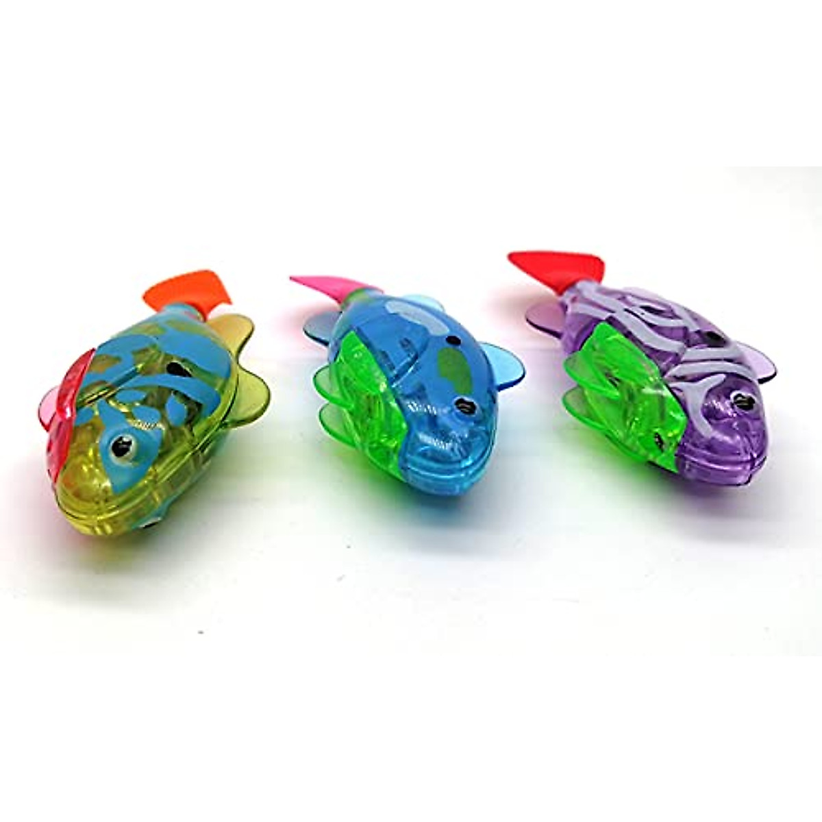 Jkshop 3PCS Interactive Indoor Cat Swimming Fish Toys,Best Play-time,Good Exercise Activity,Drink More Water,The Lasers Blink,Realistic Touch Toy for All Cats,Battery Included(6pcs)