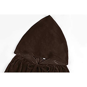 ALIZIWAY Kids Hooded Cloak Cape for Halloween Christmas Cosplay Costumes 8-16 Years 04COL