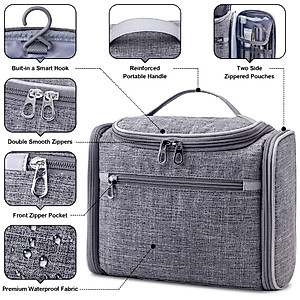 Water Resistant Shower-Caddy-Portable,Large College Dorm-Room-Essentials for Girls Students,Travel-Shower-Bag Bathroom Organizer,Toiletry-Bag Makeup Organizer Bag Christmas Travel Gifts for Women Men