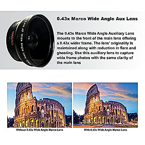 Canon EOS Rebel T7 Digital SLR Camera with EF-S 18-55mm Zoom Lens + SanDisk 128GB Memory Card + Tripod + Case + Wideangle Lenses + ZeeTech Accessory Bundle (20pc Bundle) (Renewed)