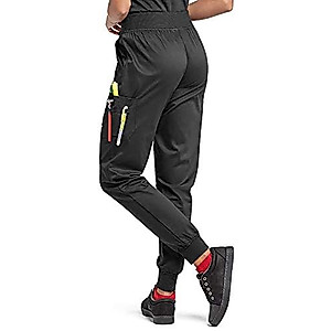 Industry Line Women's Jogger Chef Pant (Black, L)